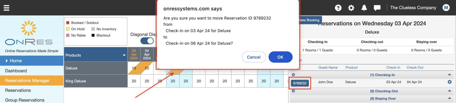 How to modify a reservation? - OnRes