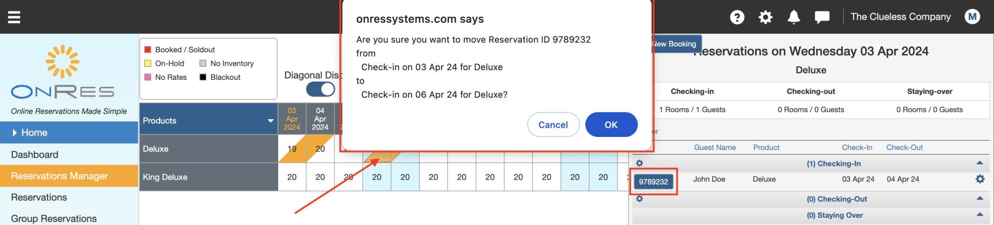 How to modify a reservation? - OnRes