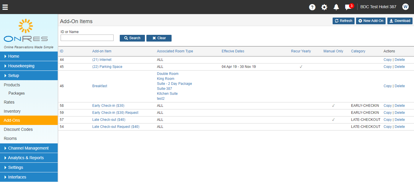 How to create and modify add-ons? - OnRes