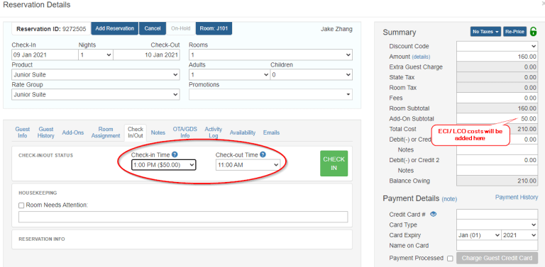 How to setup Early Check-In & Late Check-Out Times? - OnRes